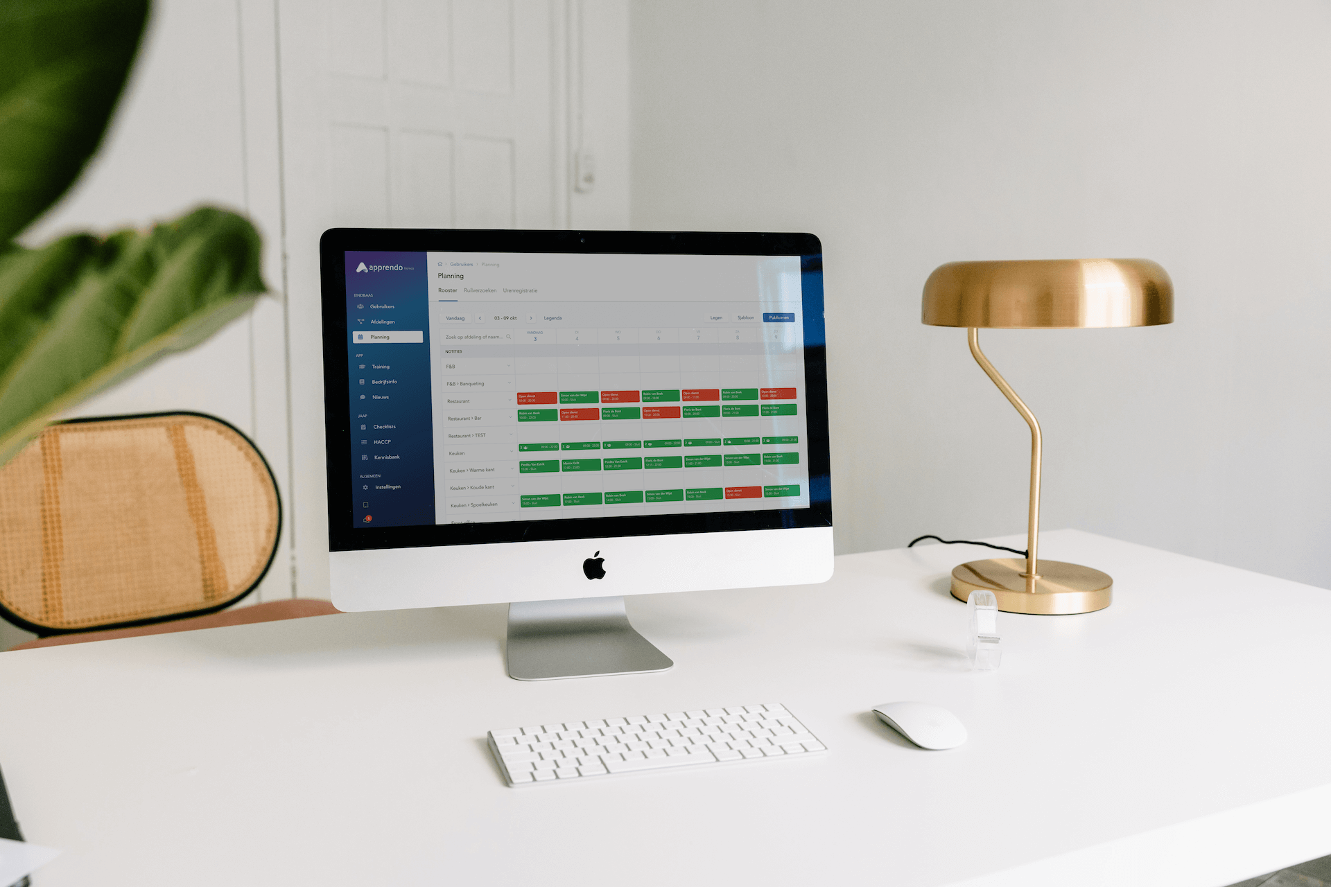 Horeca rooster • Slim plannen, altijd overzicht. Met Apprendo.
